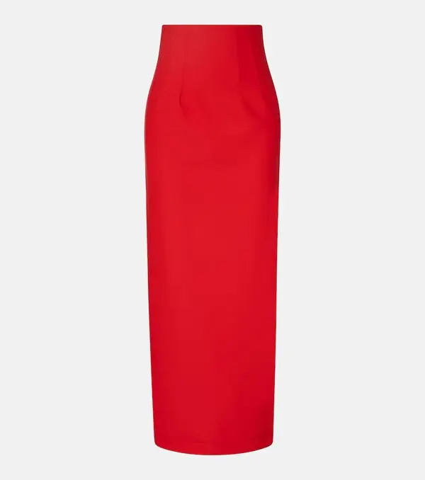 ADRIANA DEGREAS Coquille De Mer Maxi Skirt - White