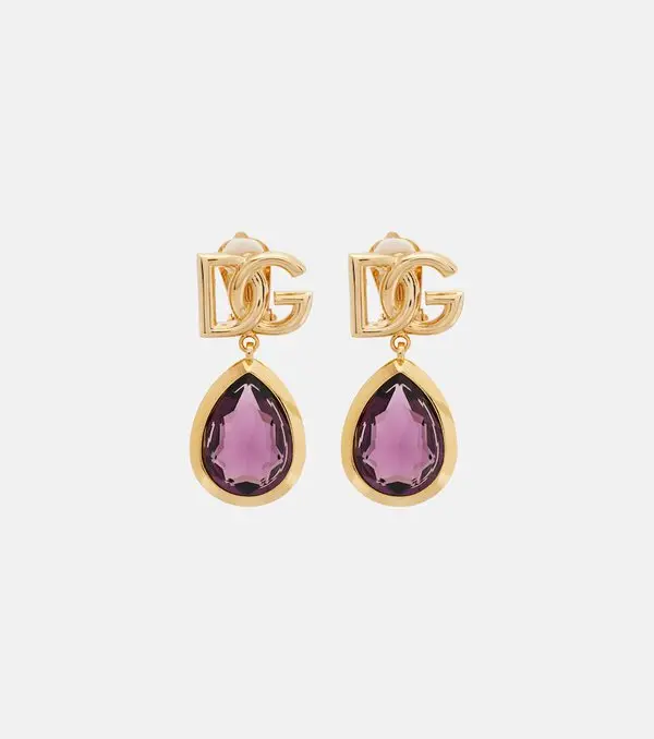 Dolce & Gabbana Dg Clip-on Earrings With Stone - Gold