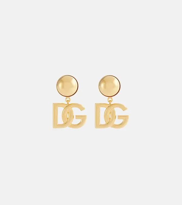 Dolce & Gabbana Dg Clip-on Earrings With Stone - Gold
