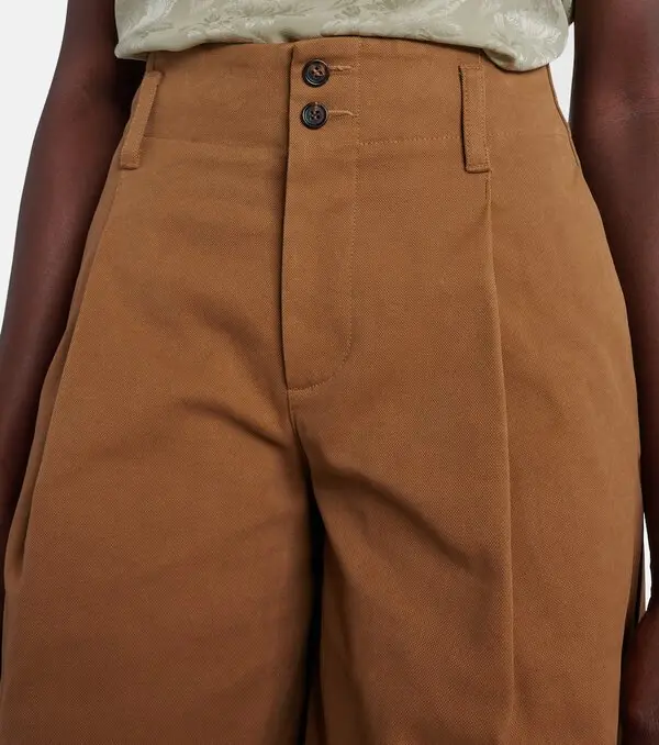 Chloé High-rise Wide-leg Pants - Brown