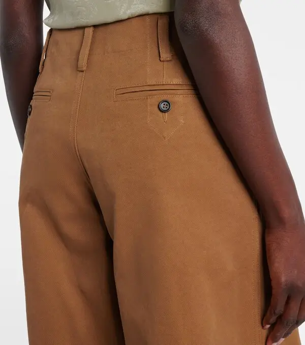 Chloé High-rise Wide-leg Pants - Brown