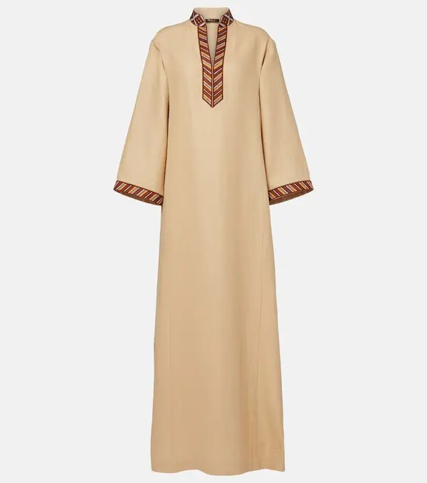 Loro Piana Tilde Cotton Kaftan - Beige