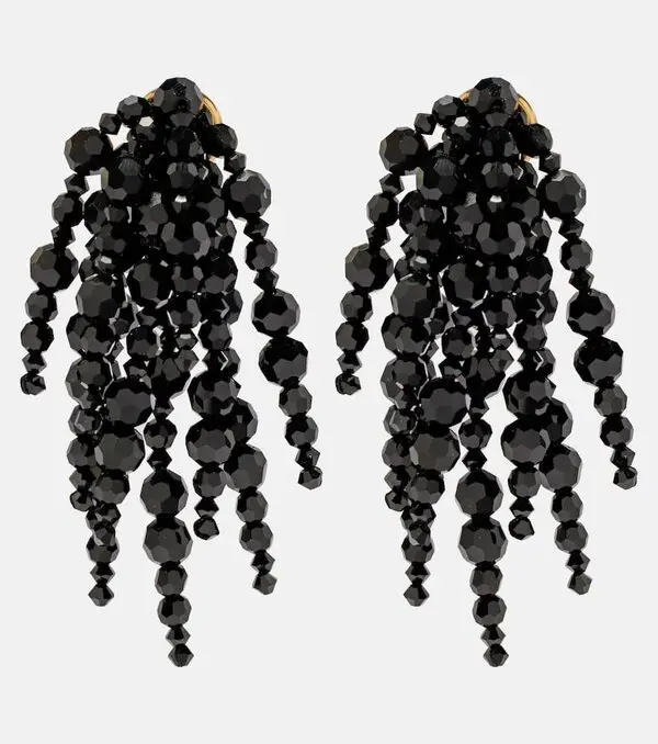 Simone Rocha Cascading Chandelier Drop Earrings - Black