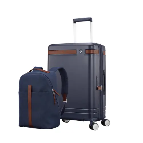 SAMSONITE Virtuosa Backpack And 21" Carry-on Spinner Luggage Set - Blue