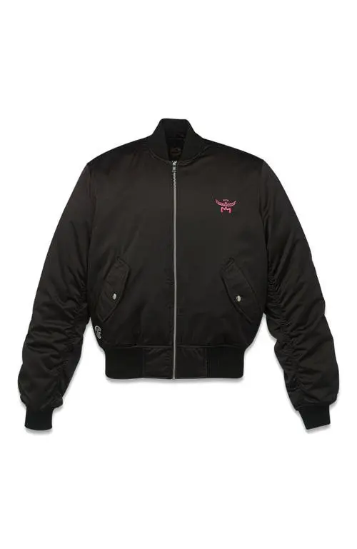 Mcm X Snipes Satin Bomber Jacket