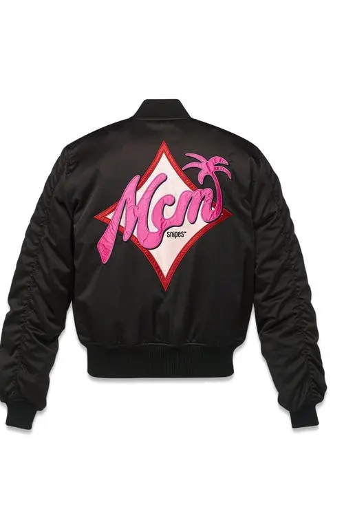 Mcm X Snipes Satin Bomber Jacket