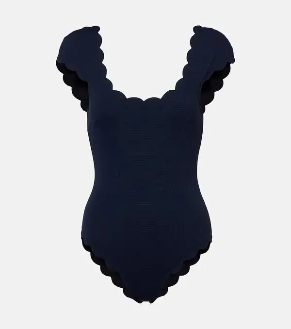 Marysia Mexico Reversible Scalloped Swimsuit - Black