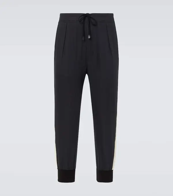 TOM FORD Cotton And Silk Twill Sweatpants