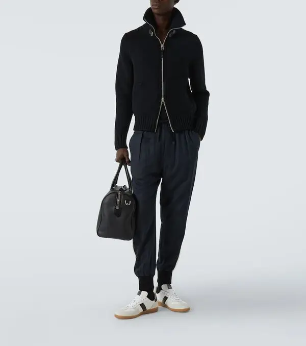 TOM FORD Cotton And Silk Twill Sweatpants