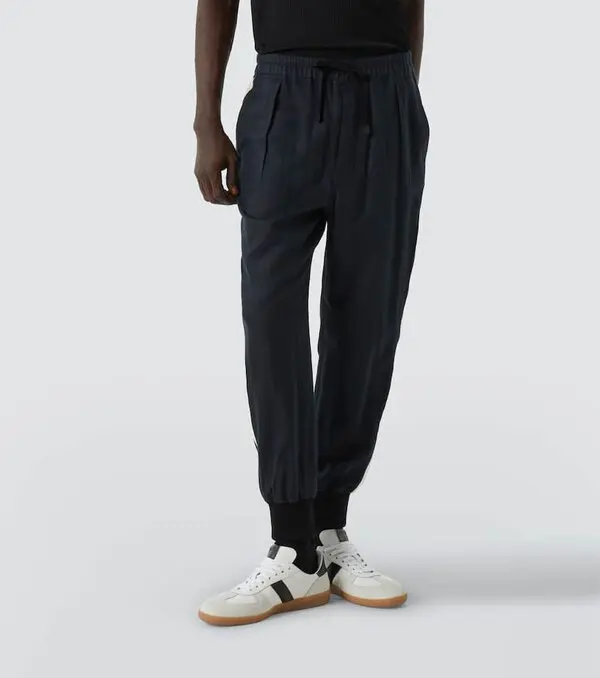 TOM FORD Cotton And Silk Twill Sweatpants
