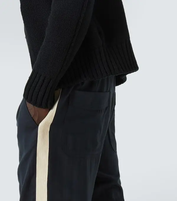 TOM FORD Cotton And Silk Twill Sweatpants