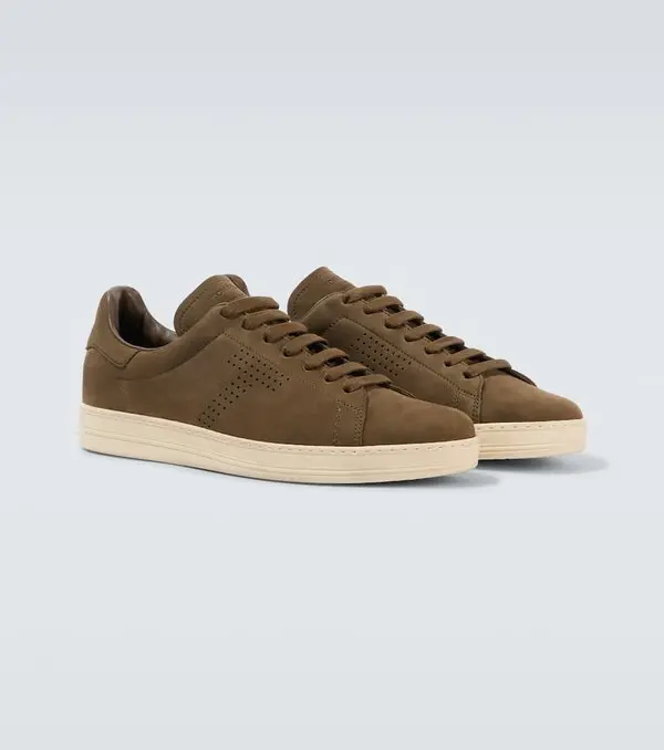 TOM FORD Warwick Leather Sneakers - Green