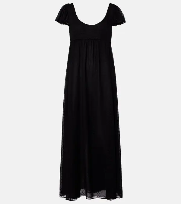 Chloé Silk Point D'esprit Maxi Dress