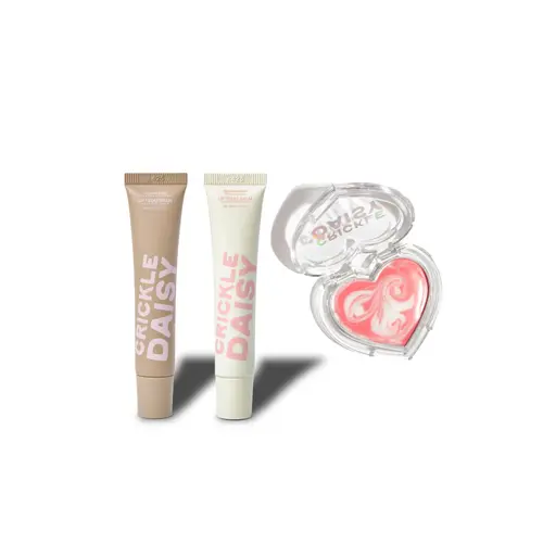 CRICKLE DAISY Triple Lip Treat Trio Balm And Mask Set - Coconut Cake