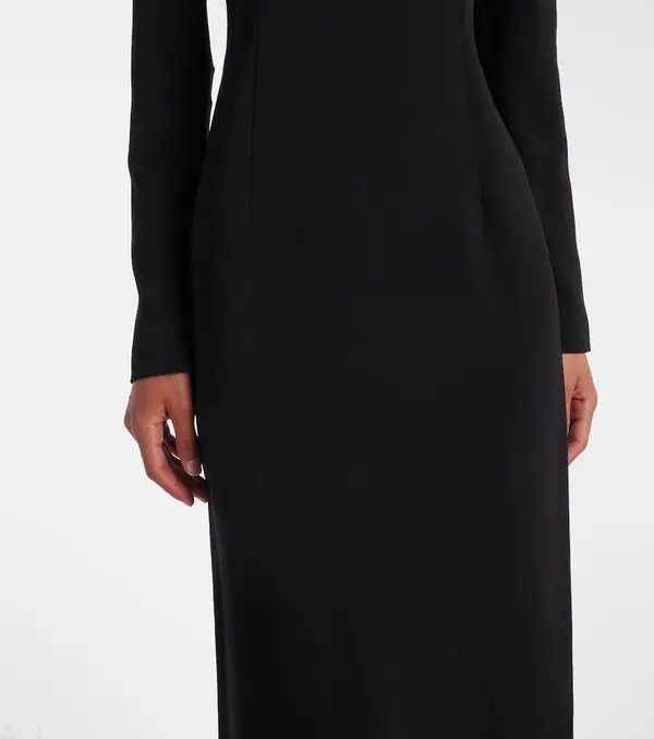 THE ROW Mitsuko Embellished Cady Midi Dress