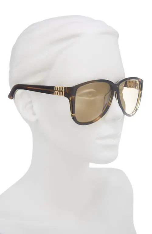 Miu Miu 61mm Pilot Sunglasses