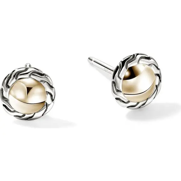 John Hardy Jh Essential Stud Earrings - Silver/gold