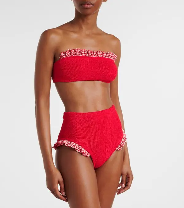 Hunza G Peggy Gingham Bikini - Black