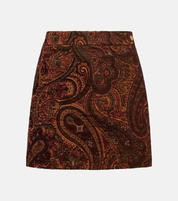 Chloé Paisley Jacquard Mini Skirt