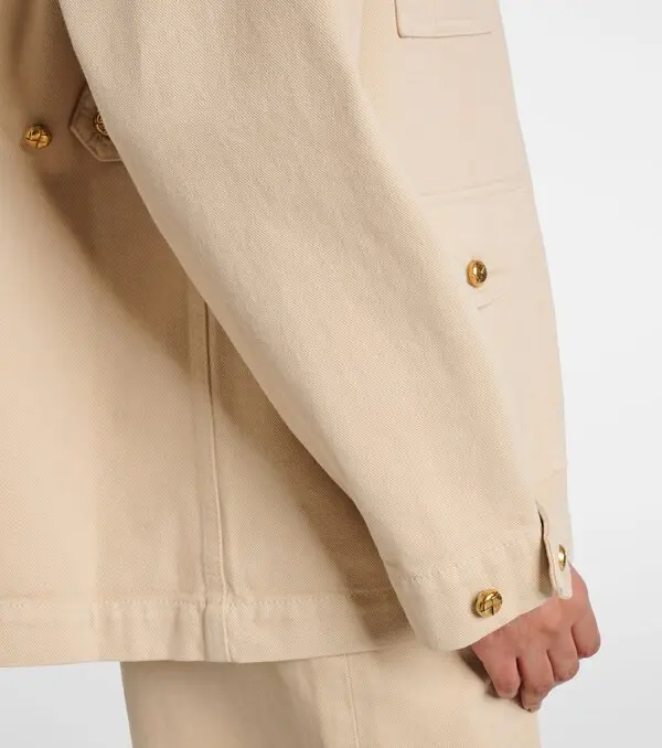 BLAZÉ MILANO Sahariana Denim Jacket - Beige