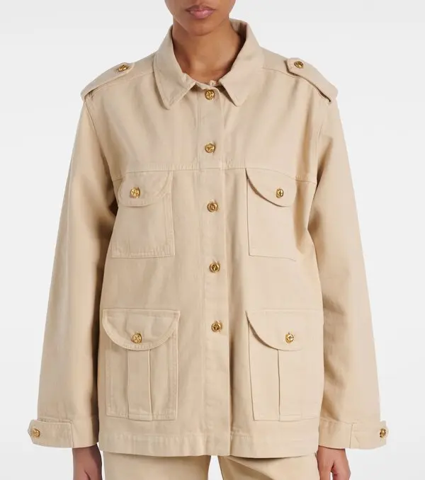 BLAZÉ MILANO Sahariana Denim Jacket - Beige