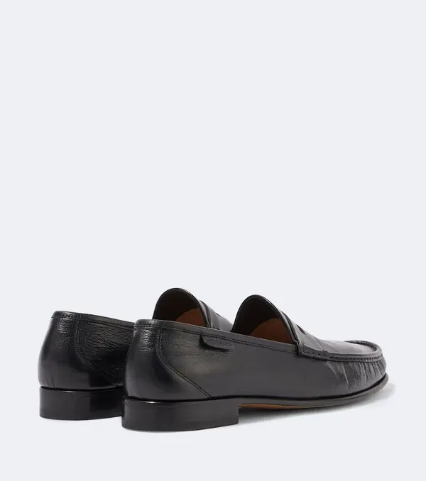 TOM FORD York Leather Penny Loafers