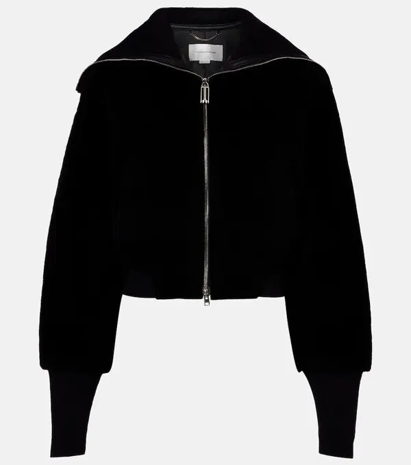Victoria Beckham Shearling Bomber Jacket