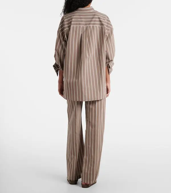 Brunello Cucinelli Monili Striped Shirt