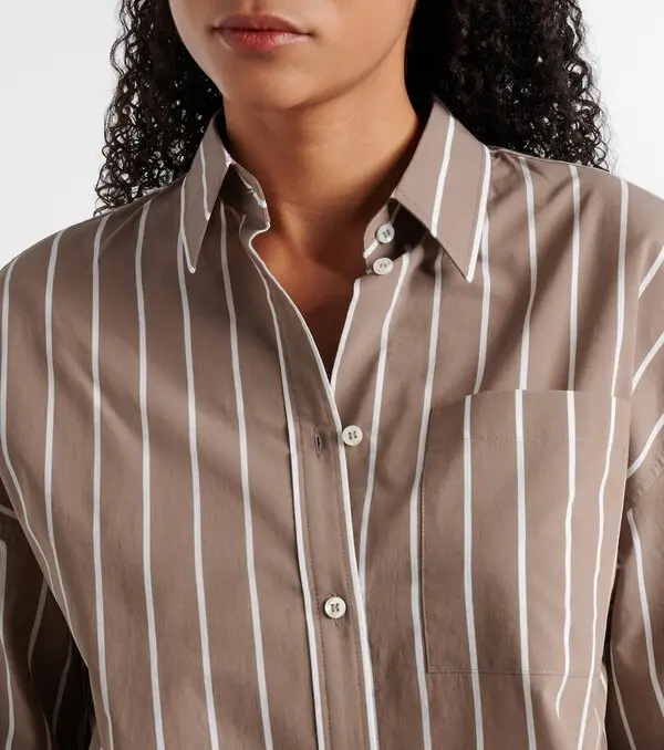 Brunello Cucinelli Monili Striped Shirt