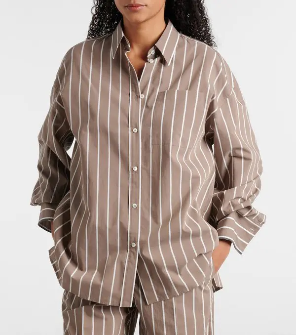 Brunello Cucinelli Monili Striped Shirt
