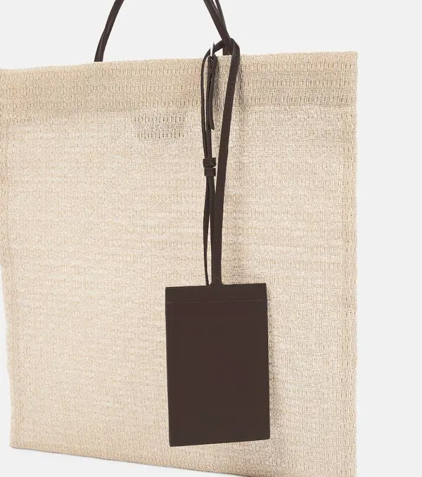 THE ROW Barn Mini Leather-trimmed Tote Bag