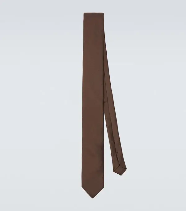 Dolce & Gabbana Silk Twill Tie - Brown