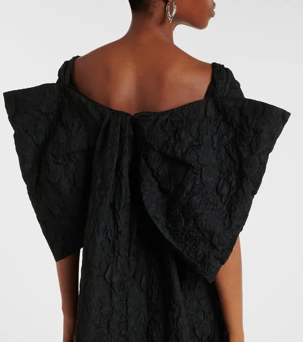 Erdem Embroidered Cloqué Jacquard Gown