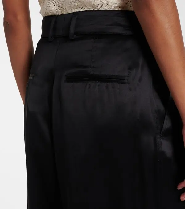 Chloé High-rise Silk Satin Cargo Pants