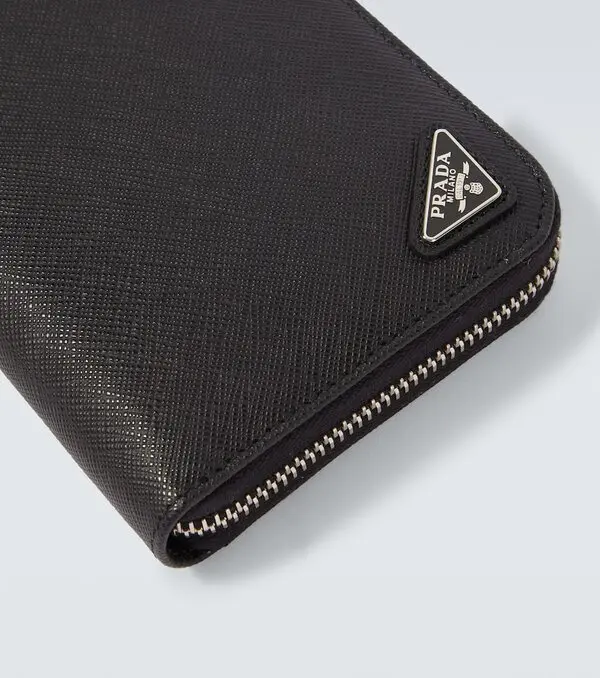 Prada Saffiano Leather Wallet - Black