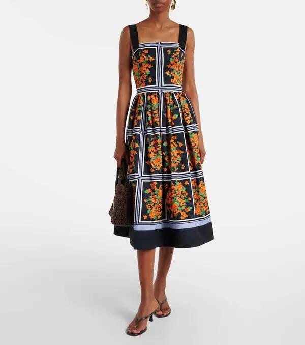 Carolina Herrera Printed Midi Dress