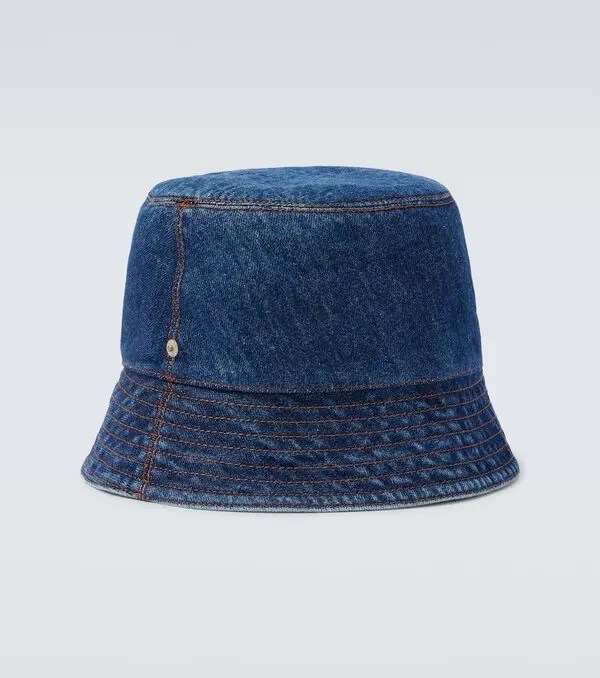 Loewe Logo Denim Bucket Hat