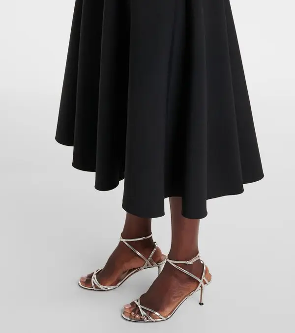 Oscar De La Renta Cutout Wool-blend Midi Dress