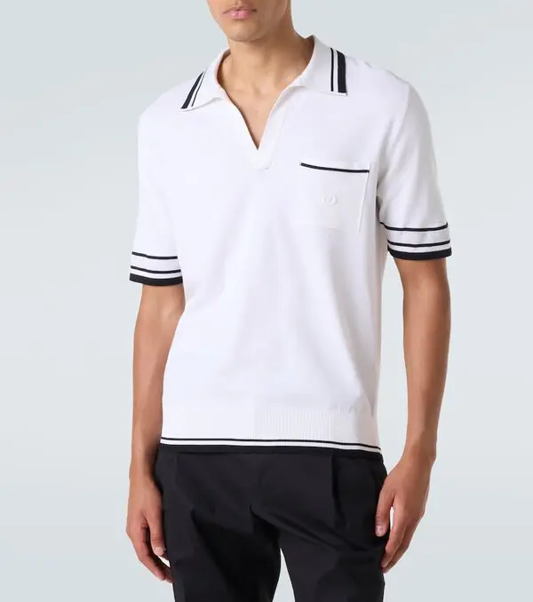 Dolce & Gabbana Silk-blend Polo Shirt