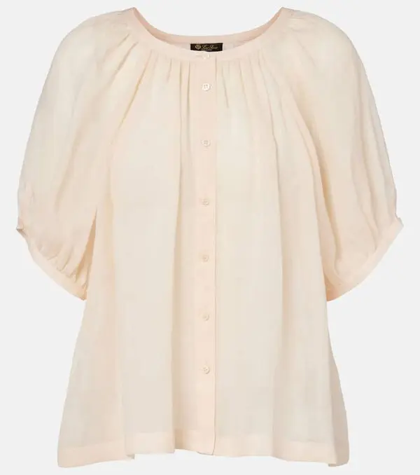 Loro Piana Gritt Ramie Blouse