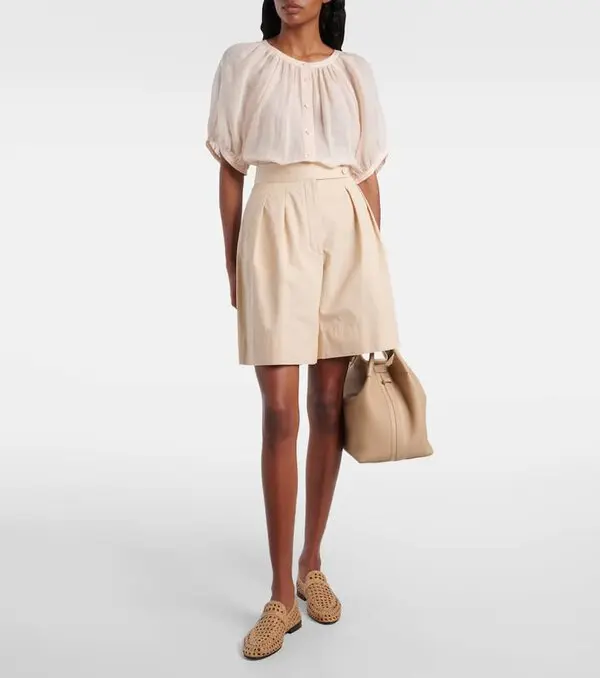 Loro Piana Gritt Ramie Blouse