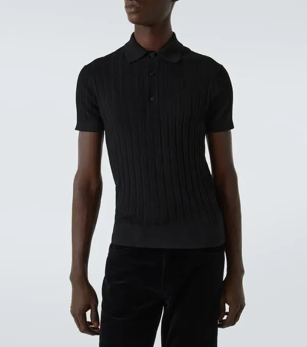 TOM FORD Cotton And Silk Polo Shirt