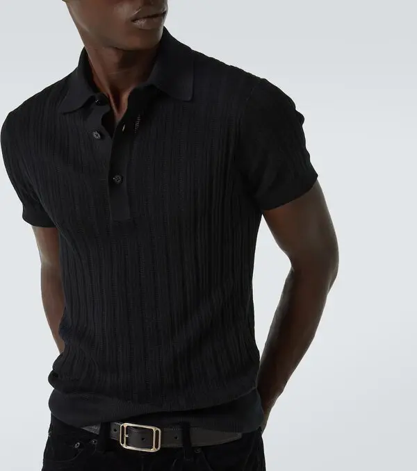 TOM FORD Cotton And Silk Polo Shirt