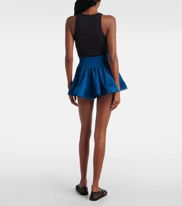 Alaïa Ribbed-knit Skort