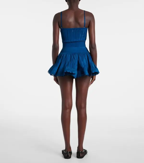 Alaïa Ribbed-knit Skort