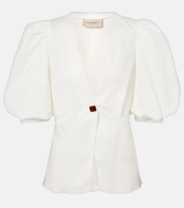 ADRIANA DEGREAS Cotton Top - White
