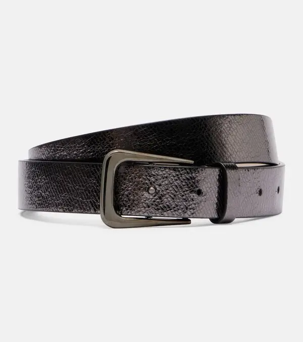 Brunello Cucinelli Leather Belt - Black