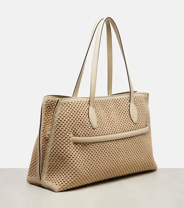 TOTEME Lounge Leather-trimmed Tote Bag