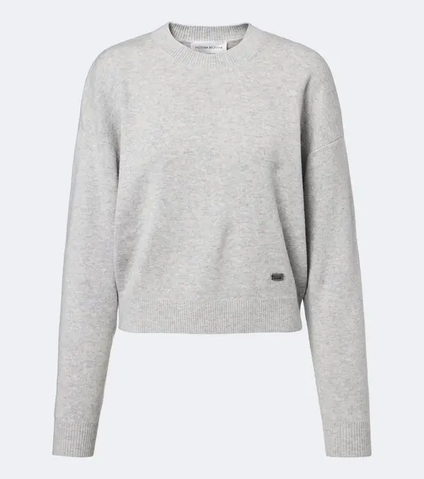 Victoria Beckham Wool And Cashmere Pullover - Grey