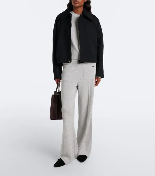 Victoria Beckham Wool Cashmere Sweater - Grey